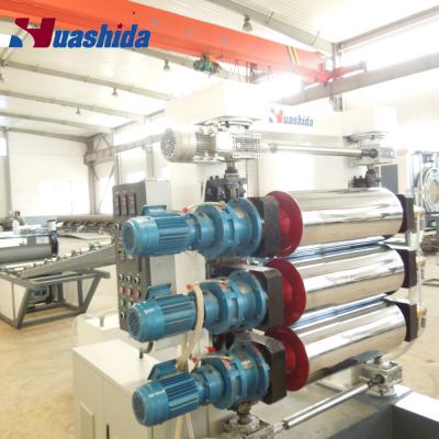 China Computerized Heat Shrink Sleeve Manufacturing System with Basic Film Extrusion Line and Adhesive Coating for PE Hollow Wall Spiral Pipe for sale
