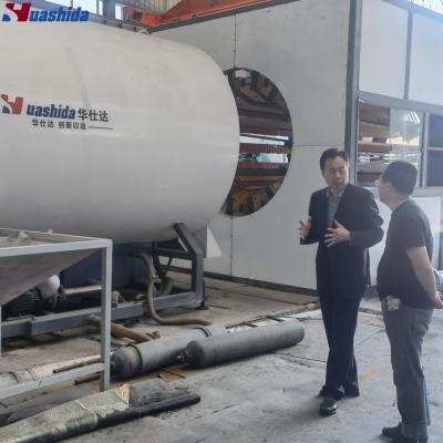 China Vacuum Calibrated HDPE Jacket Pipe Extrusion Equipment with High-Efficiency Extruder and Uniform Wall Thickness for Pre-Insulated Pipe Production for sale