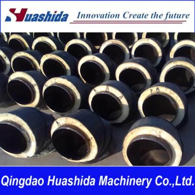 China ISO9001:2008 Certified PERT-50/200MM Pre-Insulated Pipe Production Line with One-Step Continuous Foaming Process for sale
