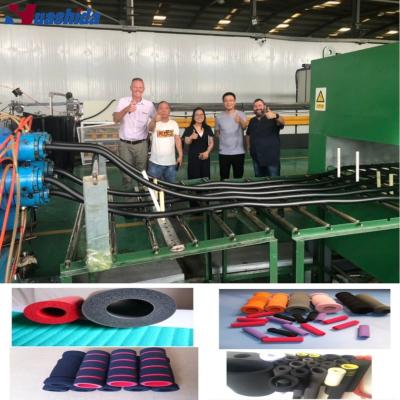 China Nitrile Rubber Plastic Foam Insulation Tube Machinery/ Rubber Foam Insulation Pipe and Sheet Production Line for Air Conditioner Insulation Pipe for sale