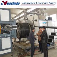 China HDPE Hollow Wall Winding Pipe Production Machine with Single-Screw Extruder and  PLC Control for 300-1200mm Pipe Diameter for sale
