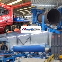 China 3LPE Coating Pipe Production Line with High Voltage Electrostatic Spray Gun PLC Automatic Control and SA2.5 Clean Level for sale