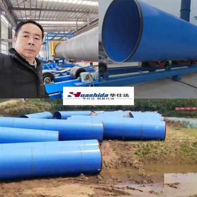 China 3LPE Coating Pipe Production Line with PLC Control System SA2.5 Clean Level for Internal & External Coating for sale