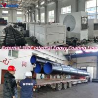China 3LPE Coating Pipe Production Line with Internal FBE and External 3LPE Coating Using High Voltage Electrostatic Spray Gun for 159-4200mm Steel Pipes for sale