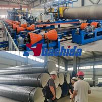 China 3LPE Coating Pipe Production Line with Internal FBE and External 3LPE for Oil, Natural Gas, and Water Supply Pipelines Using High Voltage Electrostatic Spray Gun for sale