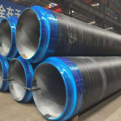 China Polyurethane Spray Insulated Pipe Production Line with 600kg/h Capacity PLC Control System for 110-560mm Diameter Range for sale