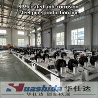 China O-Type Extrusion 3LPE Coating Pipe Production Line with SA 2.5 Surface Treatment for 50mm-426mm Steel Pipes for sale