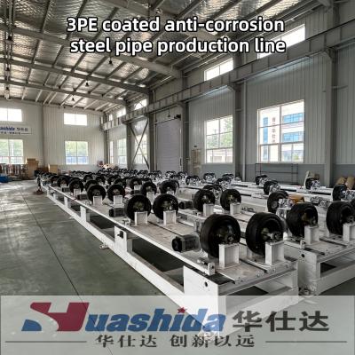 China O-Type Extrusion 3LPE Coating Pipe Production Line with SA 2.5 Surface Treatment for 50mm-426mm Steel Pipes for sale