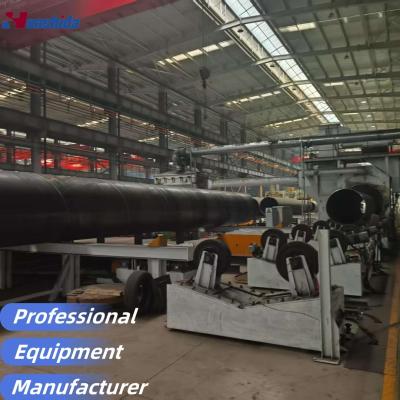 China Automated Polyurethane PU Spraying Foam Pre-Insulated Pipe Production Line with Rust Removal Equipment for Large-Diameter Insulation Pipes for sale