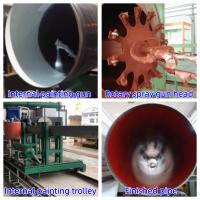 China 3LPE Coating Pipe Production Line with Internal Liquid Painting and External 3LPE Coating for SA2.5 Clean Level for sale