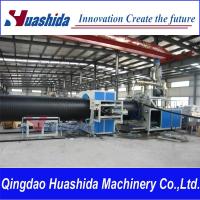 China HDPE Hollow Wall Corrugated Pipe Extrusion Line with Single-screw Extruder 200-3000mm Pipe Diameter and High Stiffness for sale
