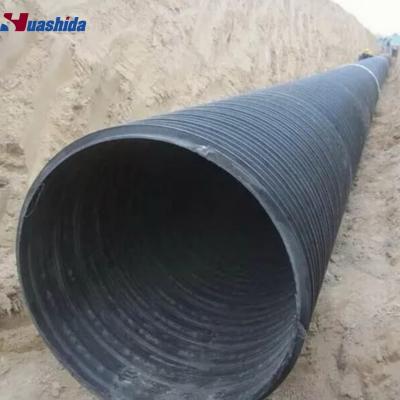 China Big Diameter HDPE Hollow Wall Corrugated Pipe Extrusion Line with Single-Screw Extruder for Municipal Underground Drainage System for sale