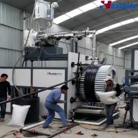China Big Diameter HDPE Hollow Wall Corrugated Pipe Extrusion Line with Single-Screw Extruder for Municipal Underground Drainage System for sale