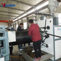 China Plastic HDPE Structured Wall Spiral Pipe Weholite Krah Pipe Production Line for sale