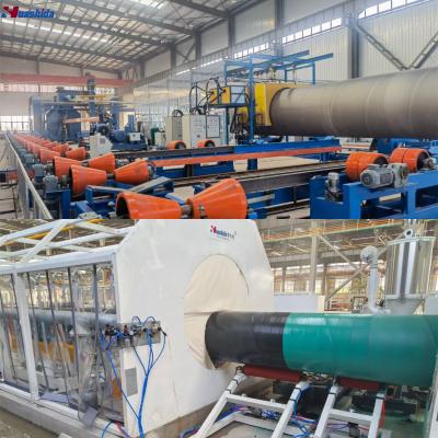 China 3LPE Coating Pipe Production Line for FBE Internal/External Coating with 50-4200 mm Pipe Diameter Range and ≥ 250 m²/h Production Capacity for sale