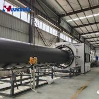 China Industrial HDPE Jacket Pipe Making Machine with High Output Vacuum Calibration and Dust-Free Planetary Cutting for sale