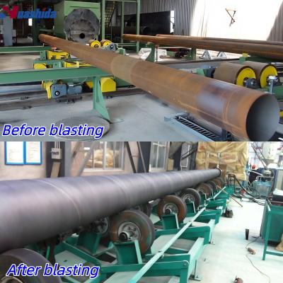 China Steel Pipe Shot Blasting Machine for High Cleanliness SA2.5 External and Inner Wall Blasting for sale
