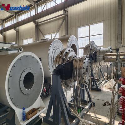 China PU Foam Pre-Insulated Pipe Extrusion Line with HDPE Outer Jacket Featuring Vacuum Calibration Technology and Large Diameter Capability Up to 2200 mm for High Insulation Performance for sale