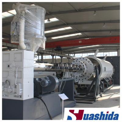 China High Efficiency HDPE Jacket Pipe Extrusion Line with Vacuum Calibration for Automated Pre-Insulated Pipe Production for sale