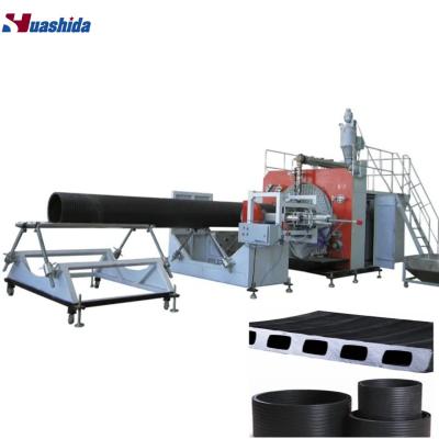 China HDPE Hollow Wall Spiral Pipe Extrusion Line with 300-1200mm Diameter, PLC Control, and 50 Years Service Life for sale