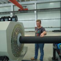 China Hdpe Double Wall Corrugated Drainage Pipe Making Extruder Machine for sale