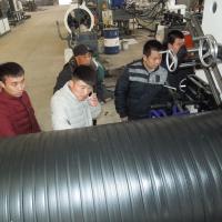 China HDPE Hollow Wall Winding Pipe Extrusion Line Concrete Pipe Replacement for sale