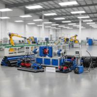 China High-Capacity 600kg/H HDPE Pipe Extrusion Line with 800kw Power and ISO9001 Certification for sale