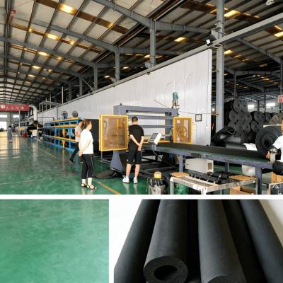 China NBR PVC Flexible Rubber Foam Insulation Tube, Pipe and Sheet Production Line for sale