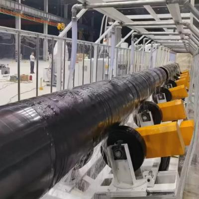 China 3LPE Coating Pipe Production Line with Powder Coating SA2.5 Surface Treatment for 50-4200mm Pipe Diameter for sale