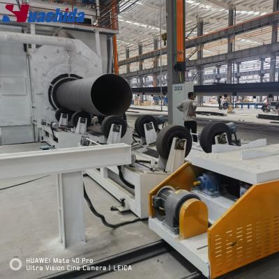 China High-Pressure Foaming Pre-Insulated Pipe Production Line with 206mm-1820mm Steel Pipe Range and Sa2.5 Rust Removal Quality for sale