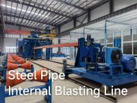 China Automated Steel Pipe Shot-Blasting System with Sa 2.5 - Sa3 Standard and Integrated Dust Collection for sale