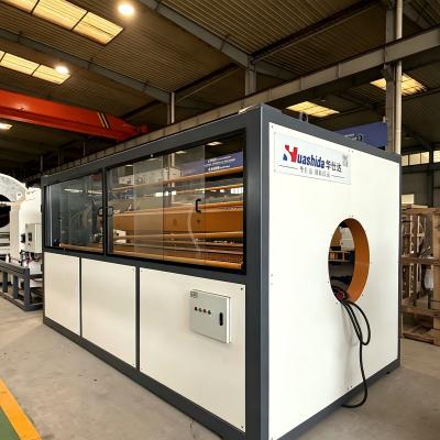 China PE series vacuum calibrating method pre-insulated pipe outside casing extrusion line for sale