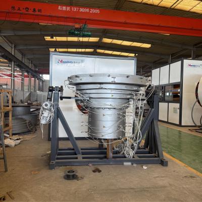 China High-Precision PE insulated pipe extrusion line with vacuum calibration for sale
