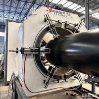 China Large Diameter HDPE Vacuum Calibration Jacket Pipe Extrusion Line for Insulated Pipe for sale