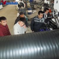 China HDPE Hollow Wall Spiral Pipe Extruding Machine with 200-3000mm Pipe Range and High Ring Stiffness for Automatic Operation for sale