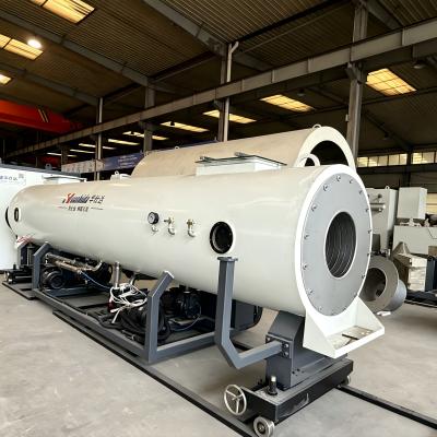 China Vacuum Calibration PU insulated pipe extrusion line for sale
