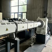 China Vacuum Calibration PU insulated pipe extrusion line for sale