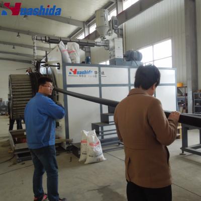 China Huashida Machinery High Efficiency HDPE Hollow Wall Spiral Pipe Extrusion Line for sale