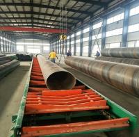 China Pre-Insulated & Steel Pipe Drag Chain Conveyor Threading Assembly Machine with Chain Transmission and 200 - 1500 mm Specification for sale