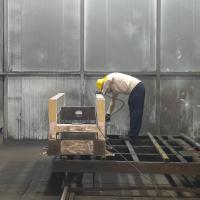 China Large Pipe Shot Blasting Line & 3PE Anti-corrosion Production Line for sale