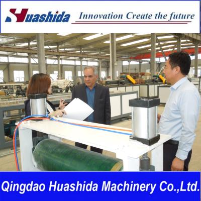 China ISO9001: 2008 Certified PE PP Sheet Extrusion Line with Single-Screw Extruder and Three Rolls Calender for sale