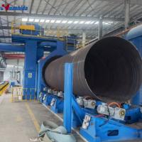 China Automatic Steel Pipe Internal & External Blasting and FBE Powder Coating Line for sale