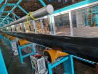 China O-Type Extrusion 3PE Coating Production Line with SA 2.5 Surface Treatment for 50mm-426mm Metal Pipes for sale