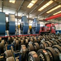 China PUR Spray PE Wrapping Pre-Insulated Steel Pipe Production Line for Oil Gas Chilled Water for sale