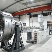 China HDPE Pipe Extrusion Machine with Vacuum Calibration 110-1870mm for sale