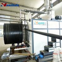 China 200-4000mm HDPE Hollow Wall Winding Pipe Production Line for Sewage Road Drainage for sale