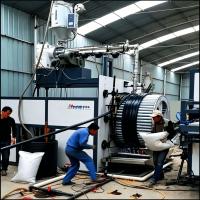 China 200-4000mm HDPE Hollow Wall Winding Pipe Production Line for Sewage Road Drainage for sale
