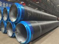 China Polyurethane PU Spray Foam Pre-Insulated Pipe Production Line for District Heating Pipes for sale