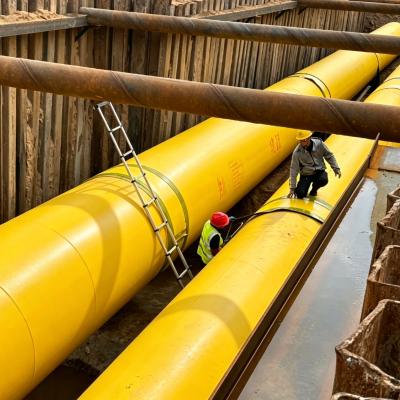China 110-2200mm HDPE Jacket Pipe Extrusion Line for District Heating Chilled Water Pipe for sale