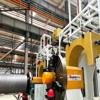 China Patented PUR Spray PE Wrapping Pre-Insulated Pipe Production Line for Industrial Pipelines for sale
